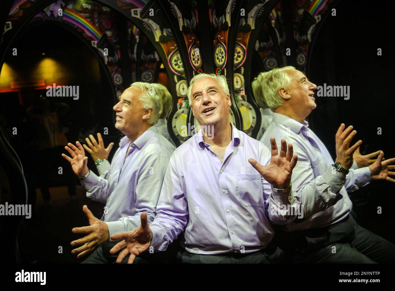 Maze designer Adrian Fisher pictured at Science Centre's new exhibition ...