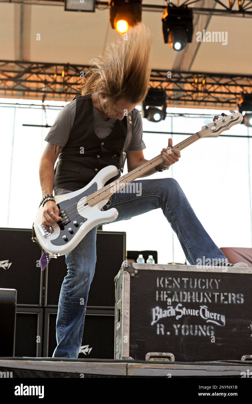 Jon Lawhon of Black Stone Cherry performs during the Carnival of ...