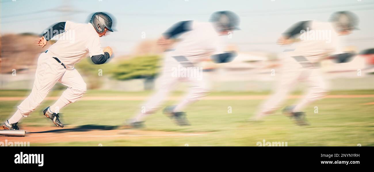Baseball running action sport hi-res stock photography and images - Alamy