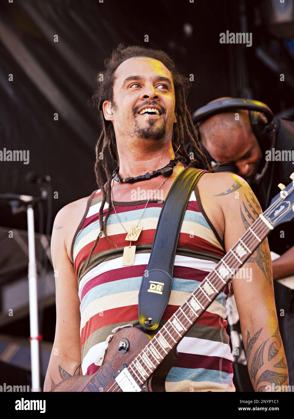 Michael Franti of Michael Franti & Spearhead performs during the ...