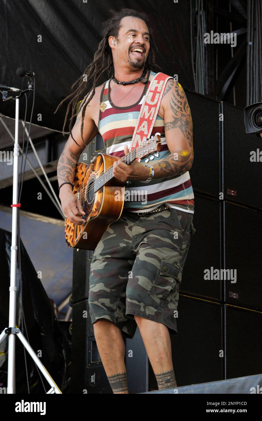 Michael Franti of Michael Franti & Spearhead performs during the ...