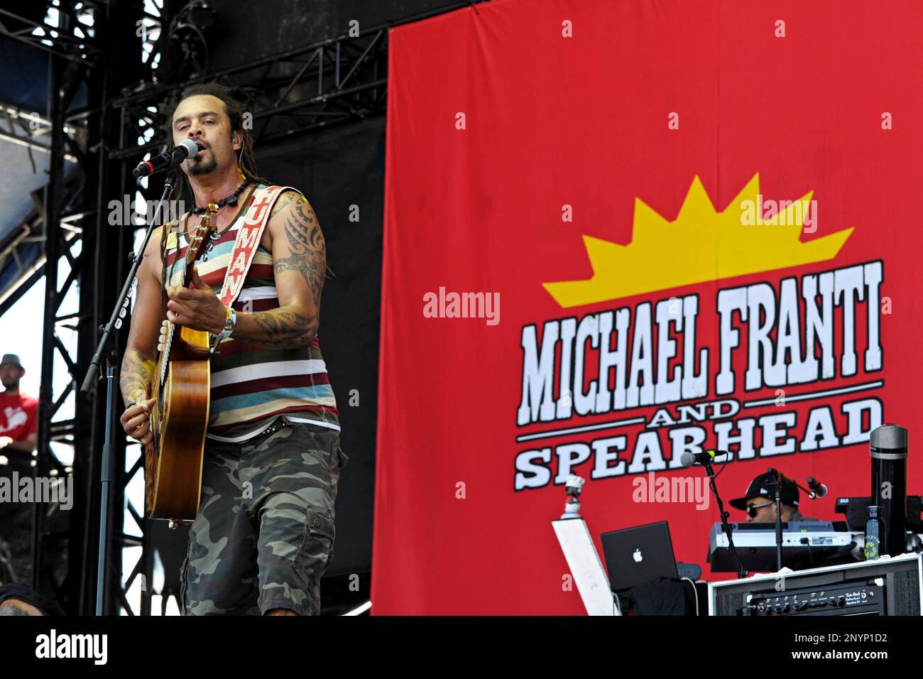 Michael Franti of Michael Franti & Spearhead performs during the ...