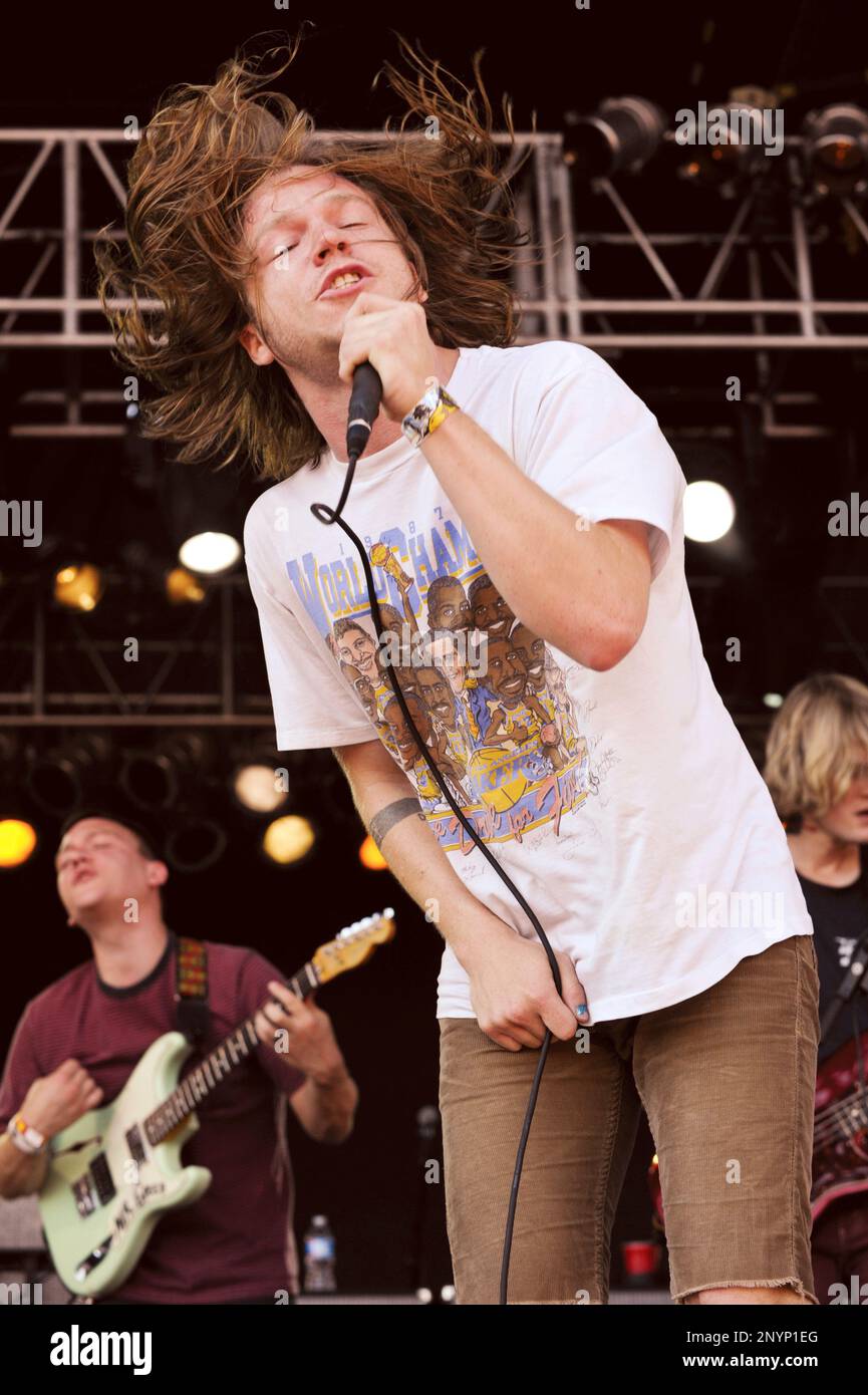 Matthew Shultz of Cage the Elephant performs during the Hangout Music ...