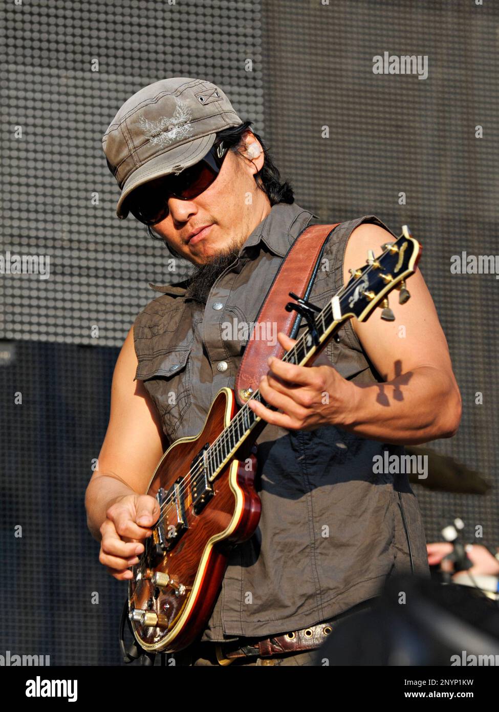 Michael Kang of The String Cheese Incident performs during the Hangout ...