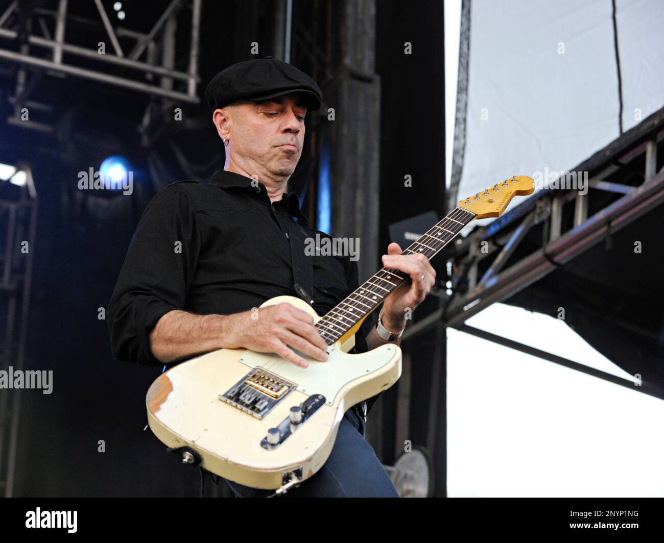 Dennis Casey of Flogging Molly performs during the Hangout Music ...