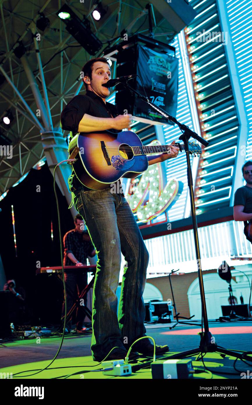 Easton Corbin performs during the ACM Concerts at Fremont Street ...