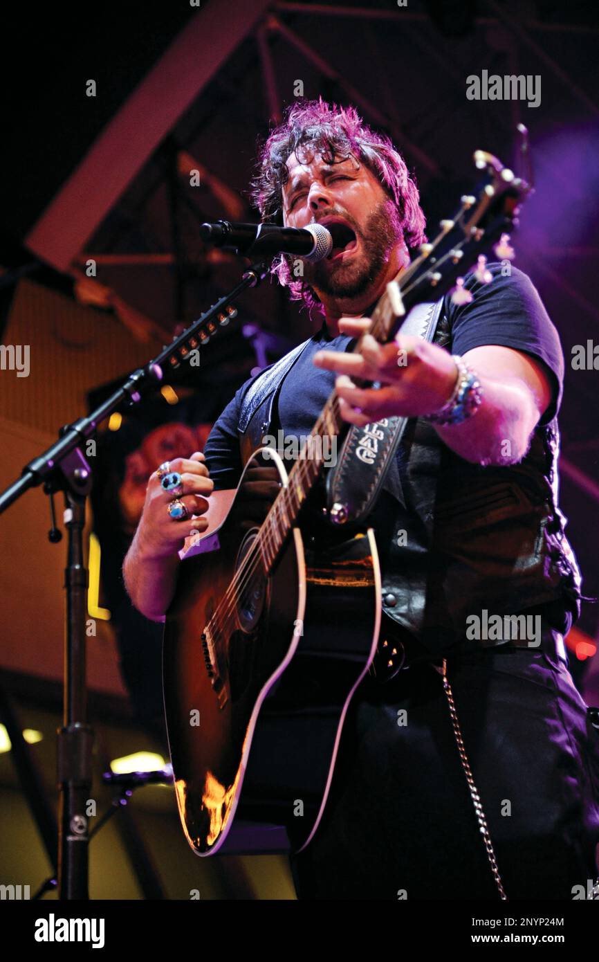 Randy Houser performs during the ACM Concerts at Fremont Street ...