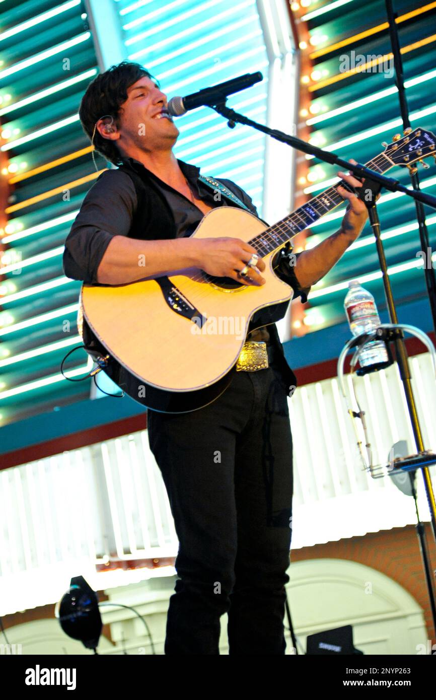 Joshua Scott Jones of Steel Magnolia performs during the ACM Concerts ...