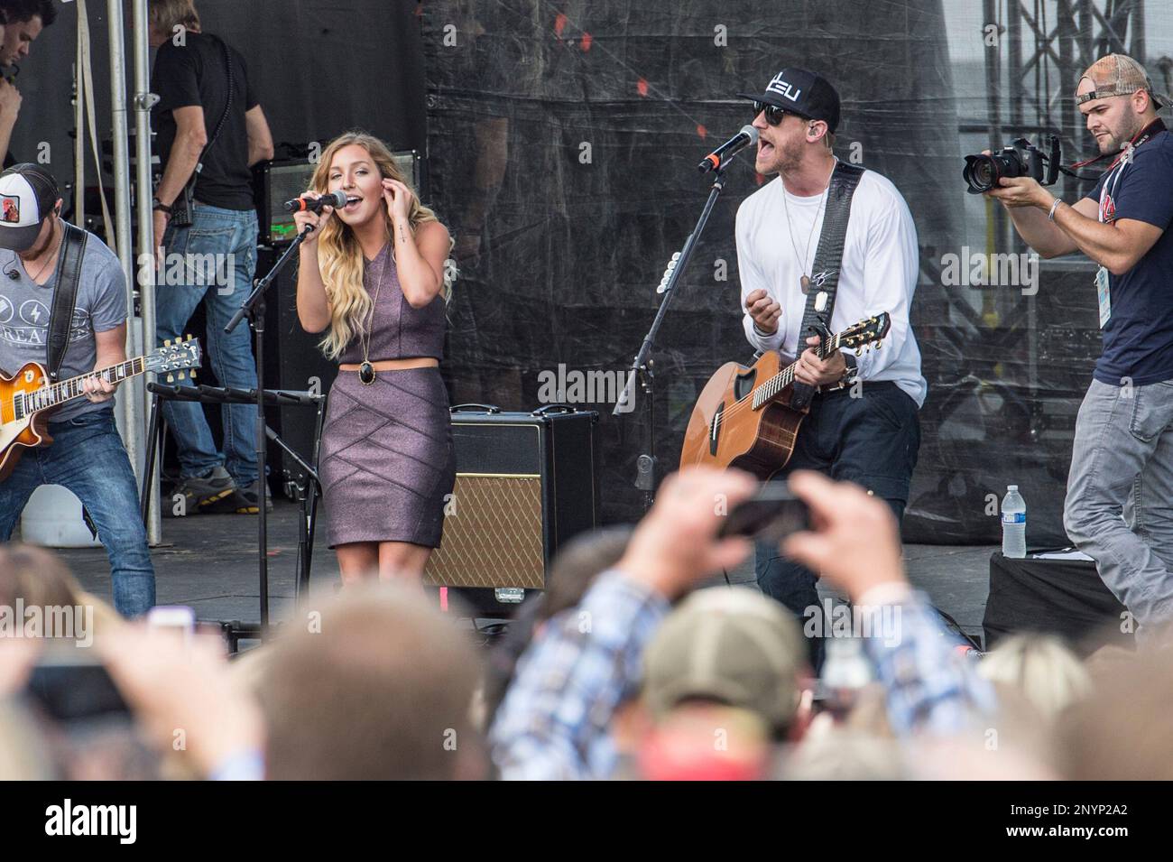 Macy Maloy and Chase Rice perform during the ACM Party For A Cause ...