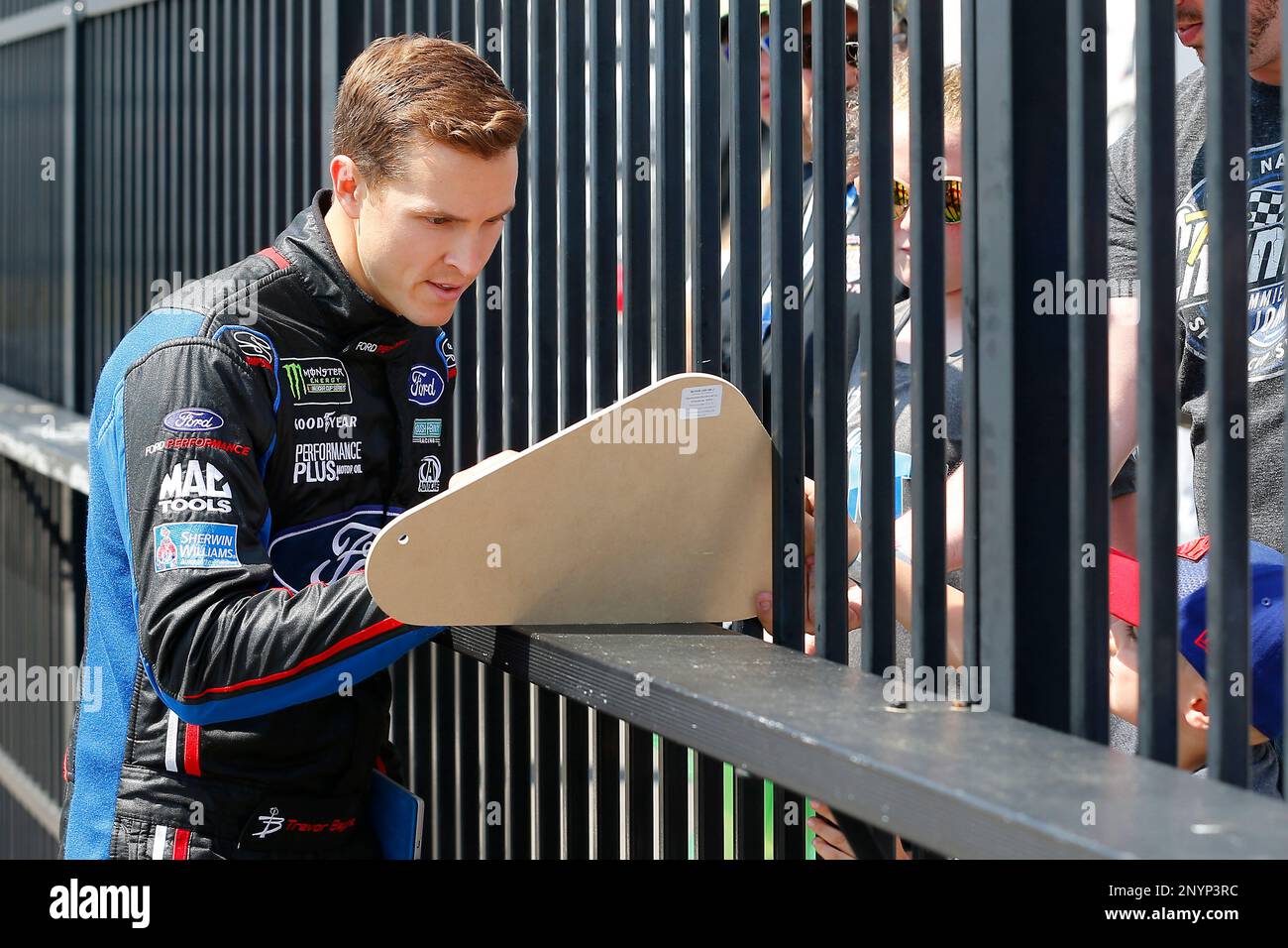 Trevor Bayne, Roush Fenway Racing, Ford EcoBoost Ford Fusion during ...