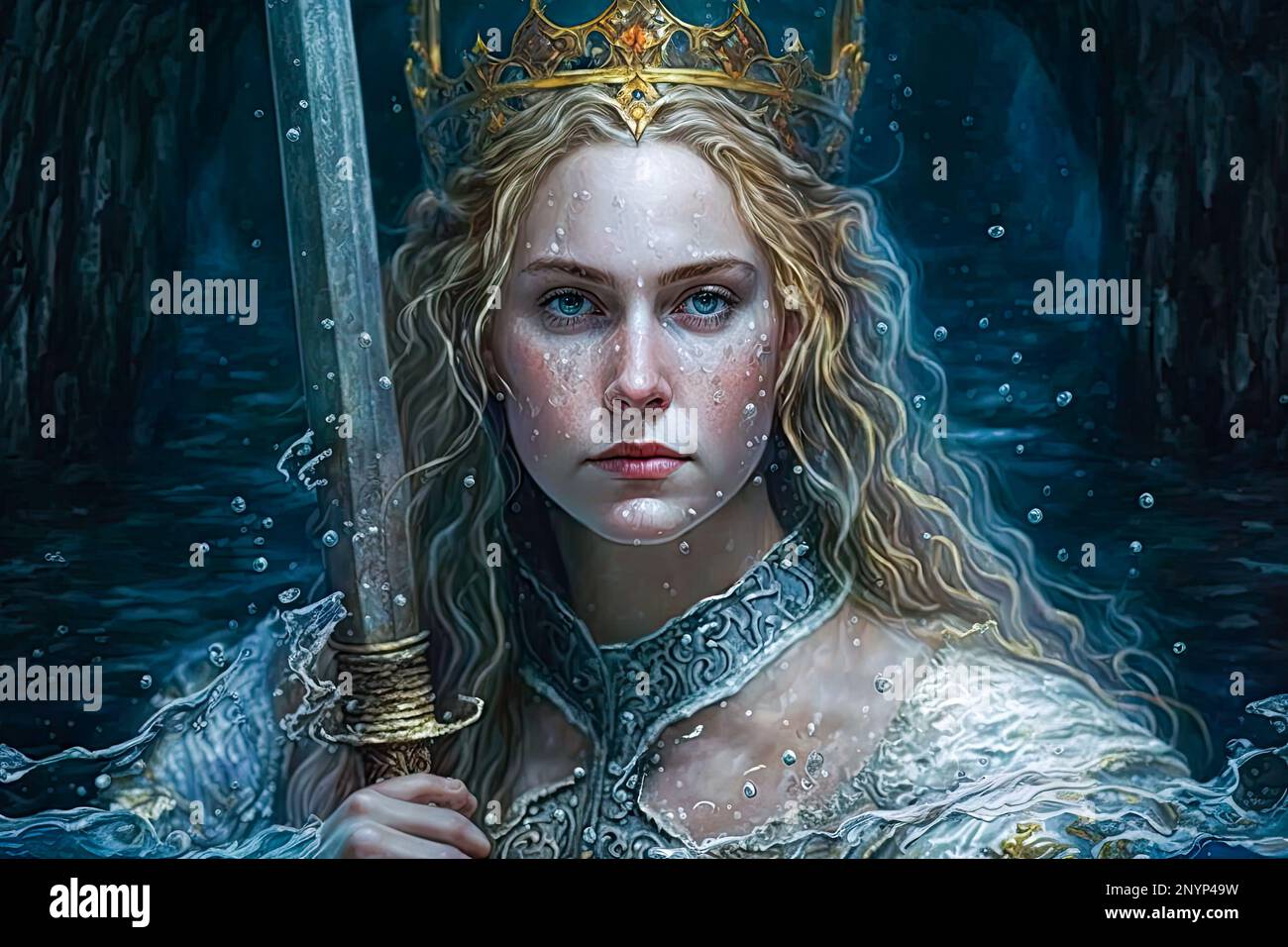 Arthurian legend sword lake hi-res stock photography and images - Alamy