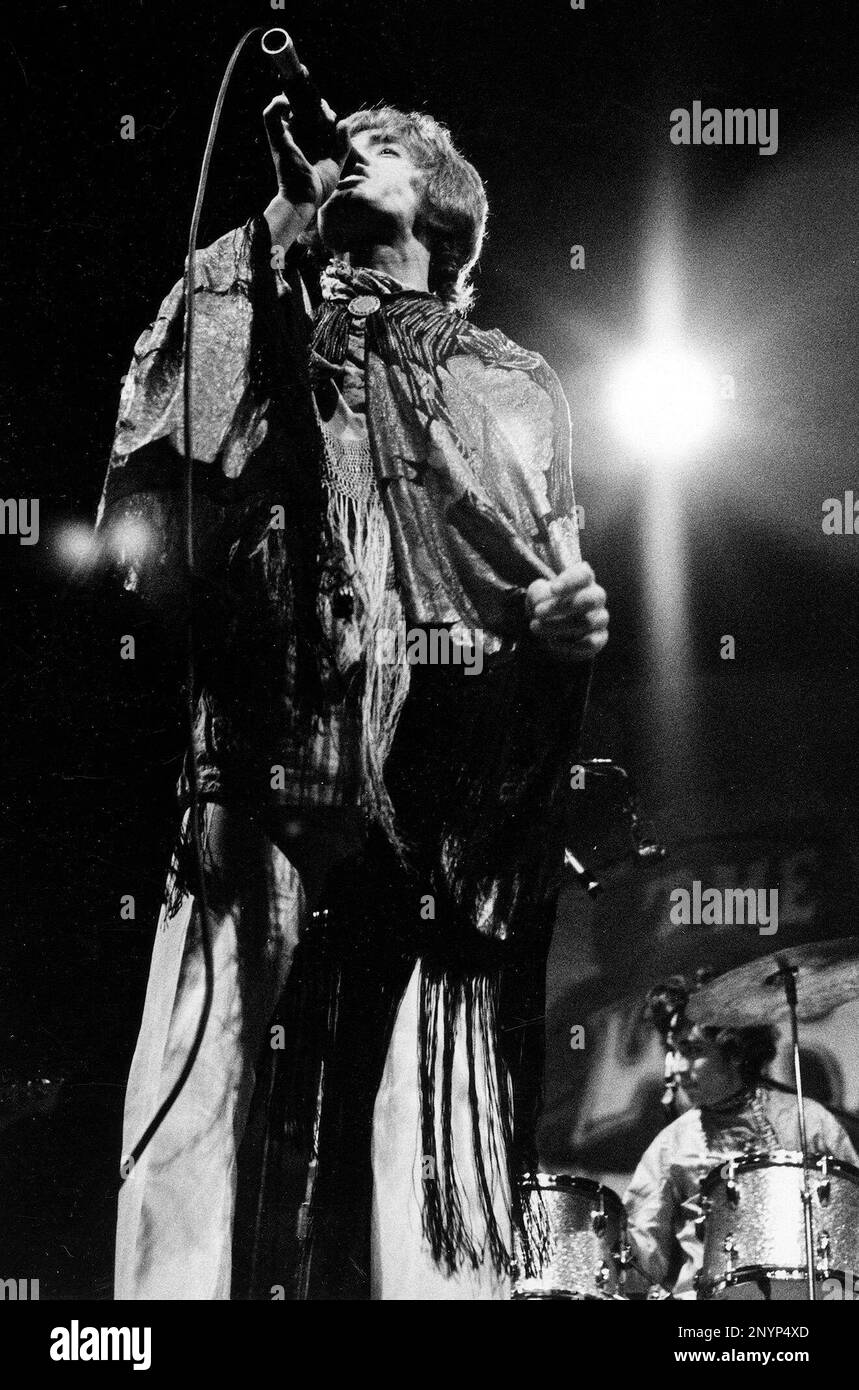 In this June 18, 1967 photo, Roger Daltry, left, and Keith Moon, right ...