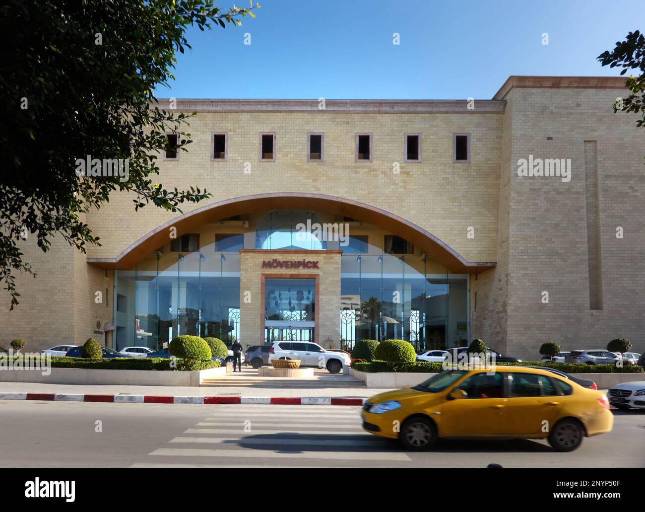Sousse, Tunisia, January 21, 2023: The luxurious grand entrance of the ...