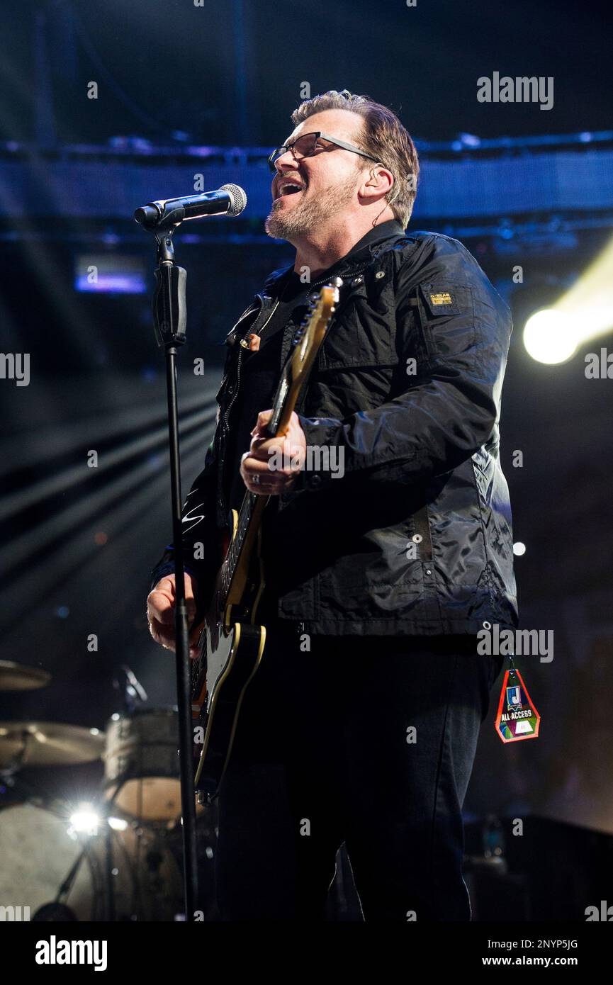 Russ Lee of NewSong performs during the 2014 Winter Jam Tour at the ...
