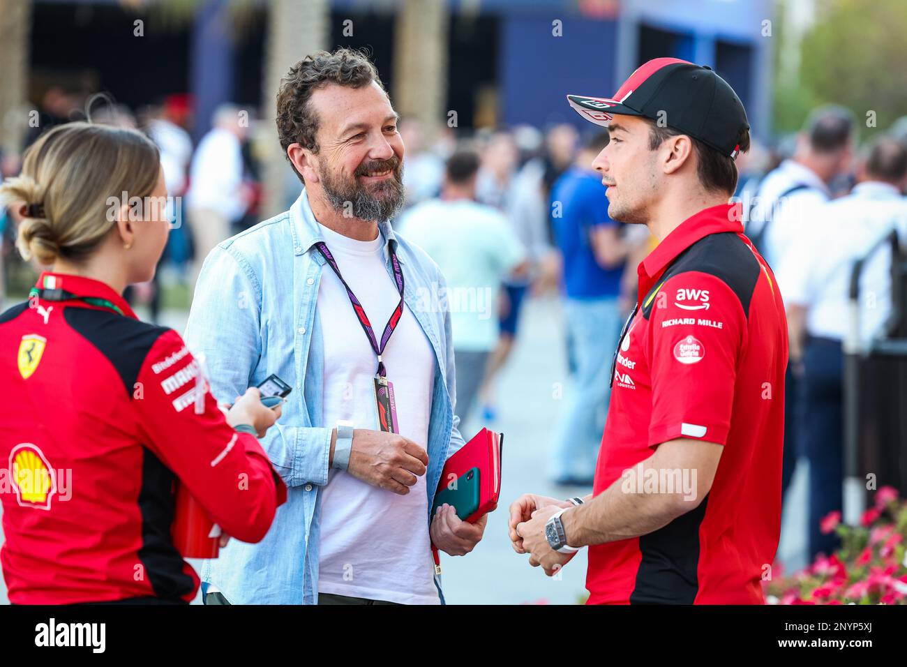 FERRET Fred, with LECLERC Charles (mco), Scuderia Ferrari SF-23 ...