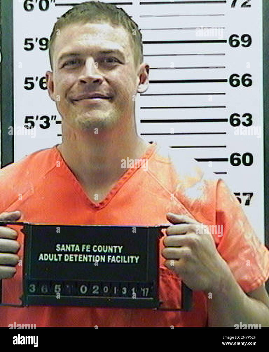This undated booking photo provided by Santa Fe County Detention Center ...