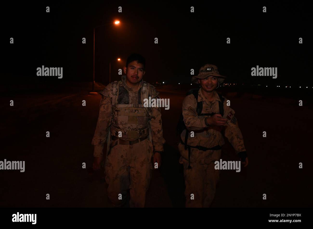 Canadian Coalition Partners participate in the 13-mile DANCON march at ...