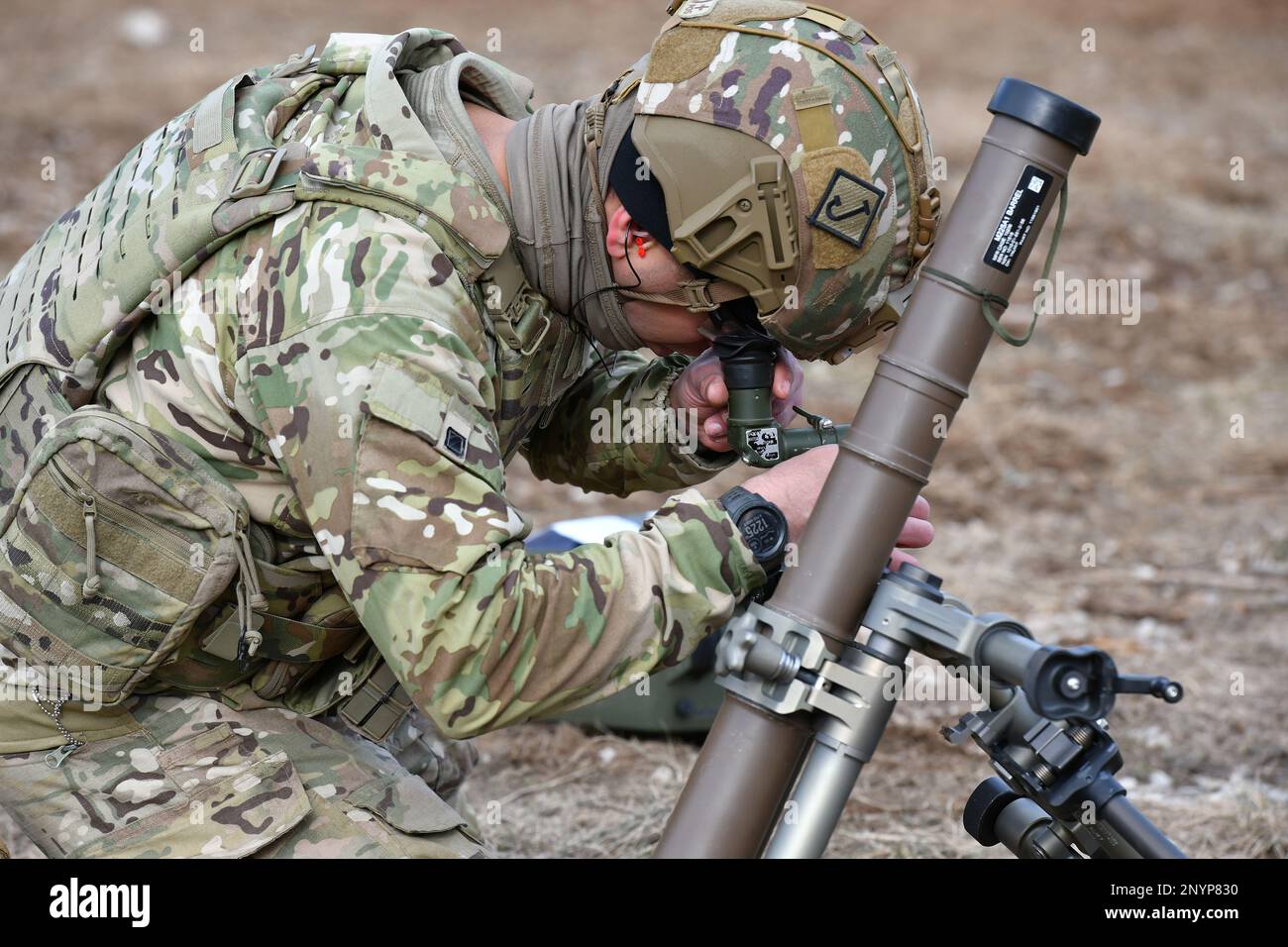 A U.S. Army Paratrooper assigned to 2nd Battalion, 503rd Infantry ...