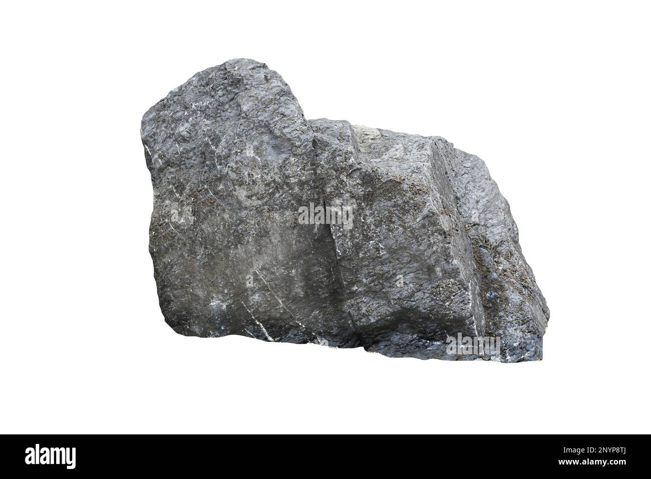 rock isolated on white background Stock Photo - Alamy