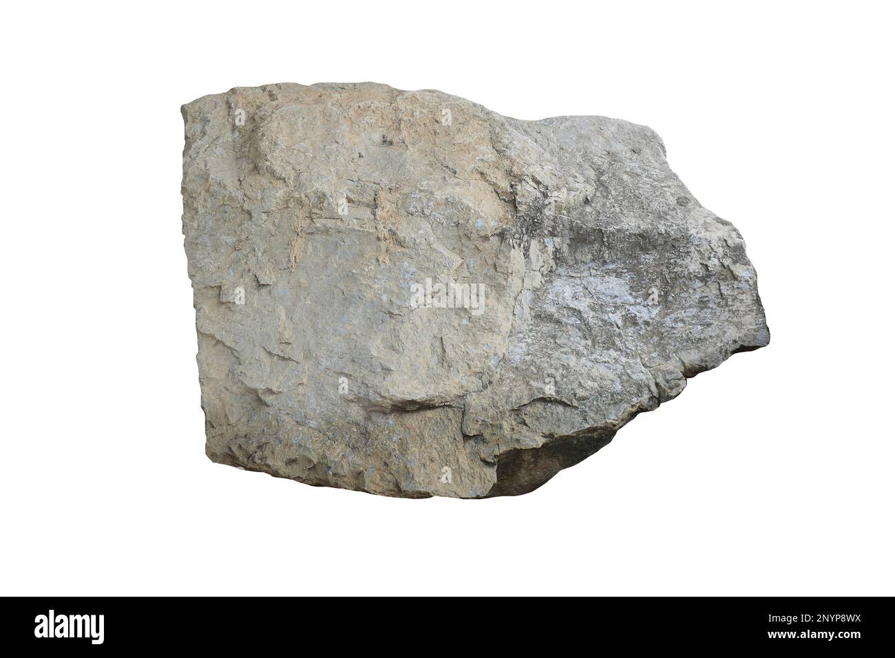 rock isolated on white background Stock Photo - Alamy