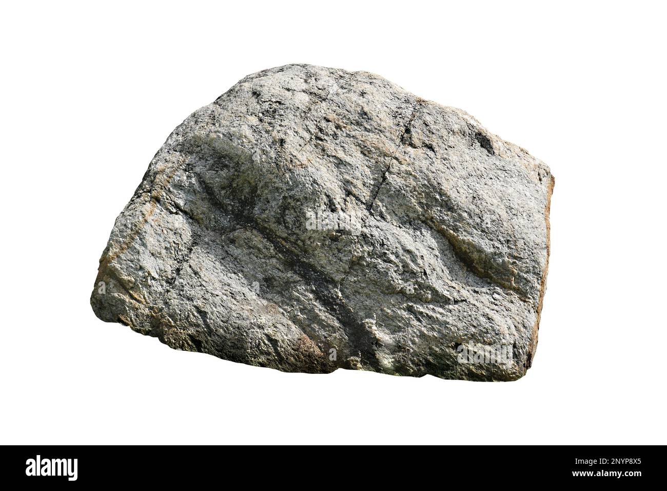 rock isolated on white background Stock Photo - Alamy