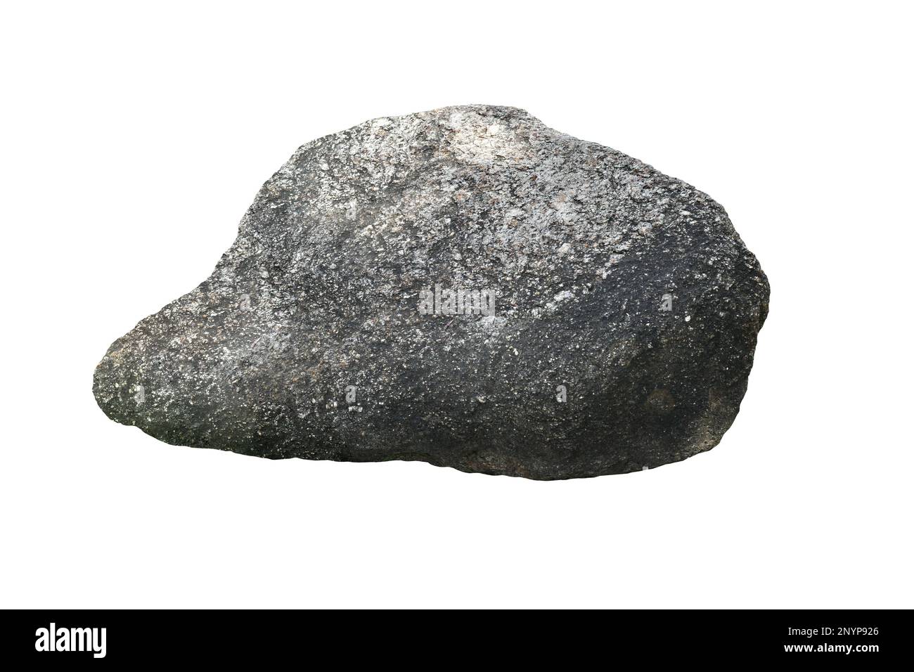 Rock isolated on white background Stock Photo - Alamy