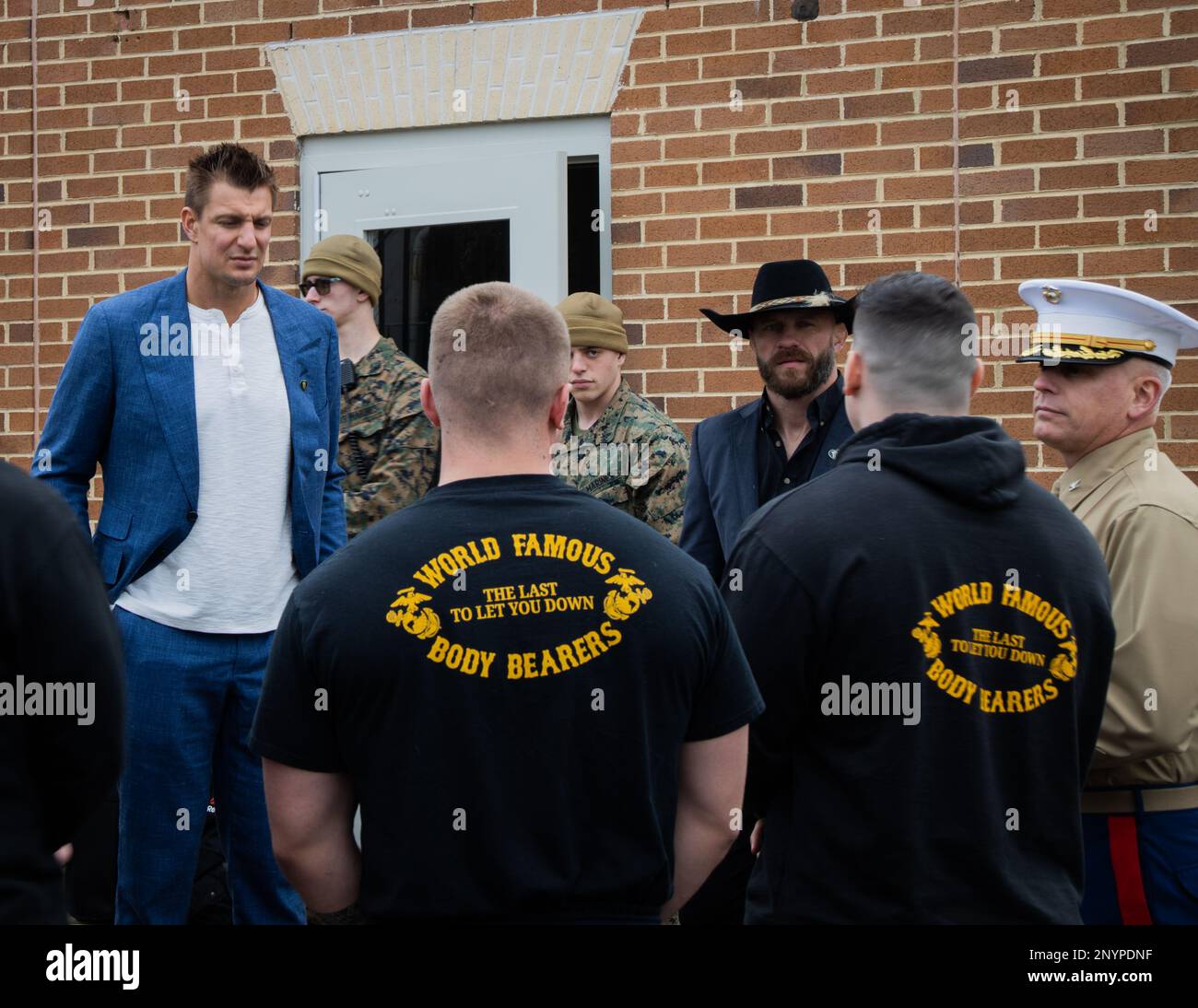 Body Bearer’s with Marine Barracks Washington welcome Robert Gronkowski ...