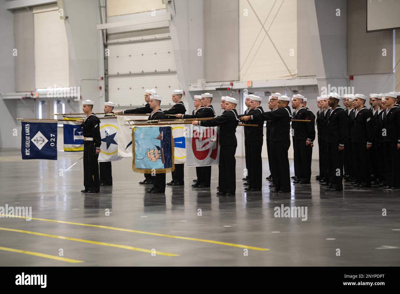 Pass in Review at U.S. Navy Recruit Training Command. More than 40,000 ...