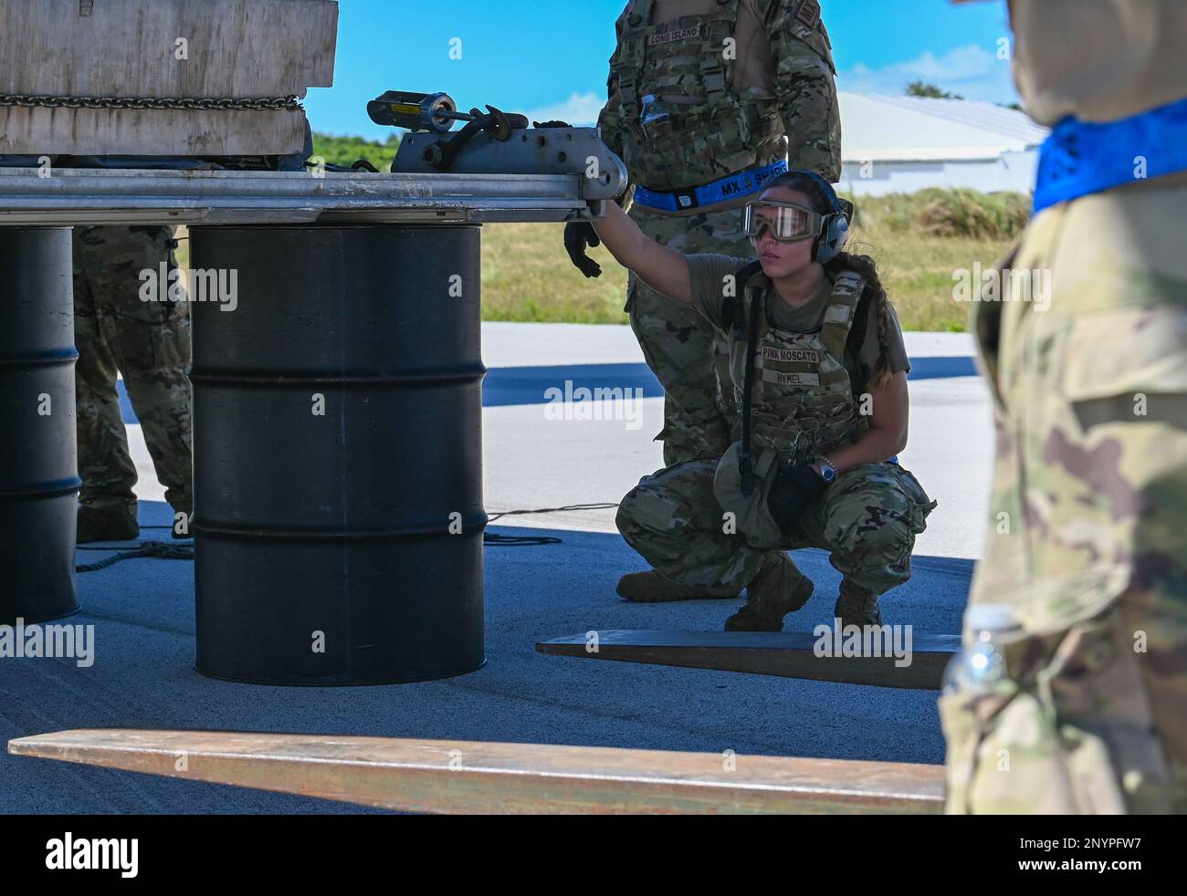 U.S. Air Force Airman 1st Class Heidi Hymel, an aircraft services ...