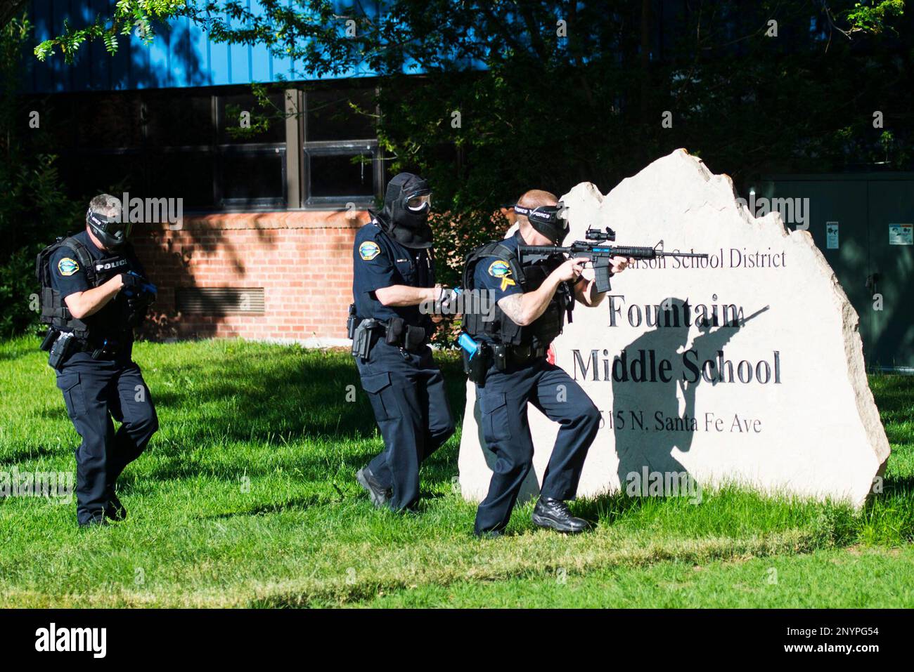 Members of the Fountain Police Department take part in an Active ...