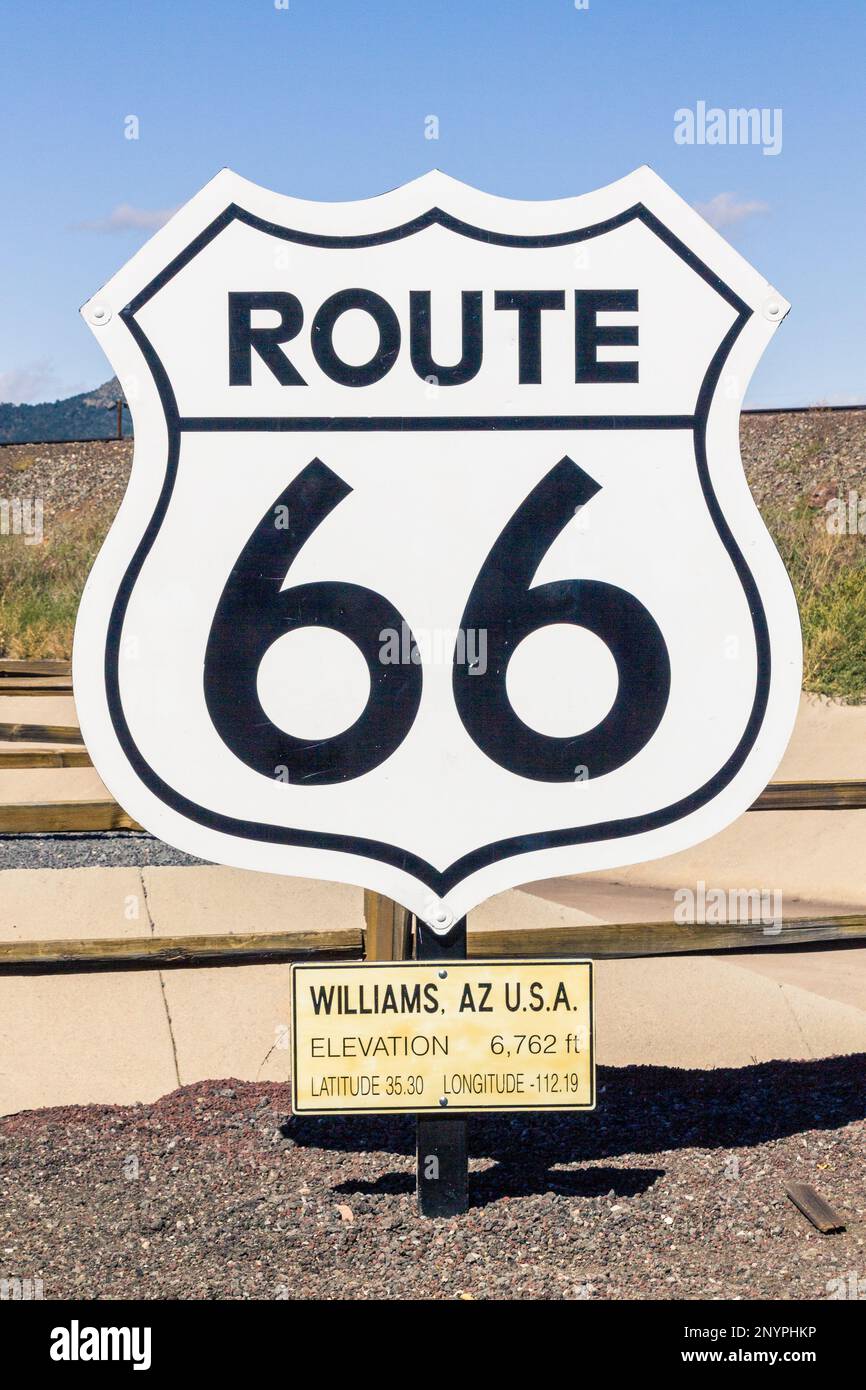 Route 66 sign Stock Photo - Alamy
