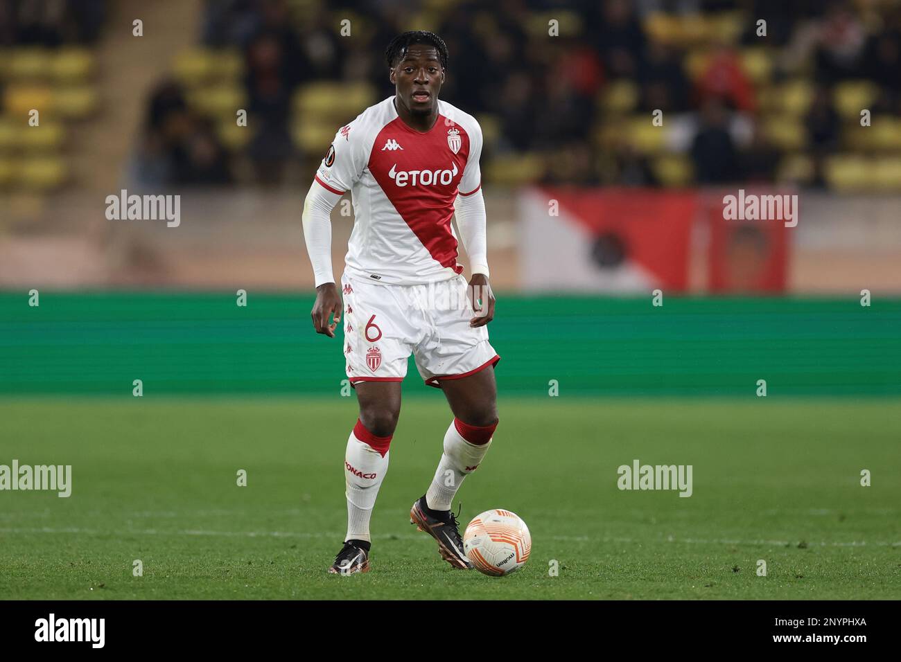 Monaco, Monaco, 23rd February 2023. Axel Disasi of AS Monaco during the ...
