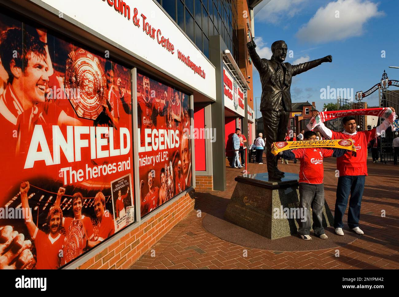 Anfield. Entry to Anfield museum. Liverpool. England. UK Stock Photo ...