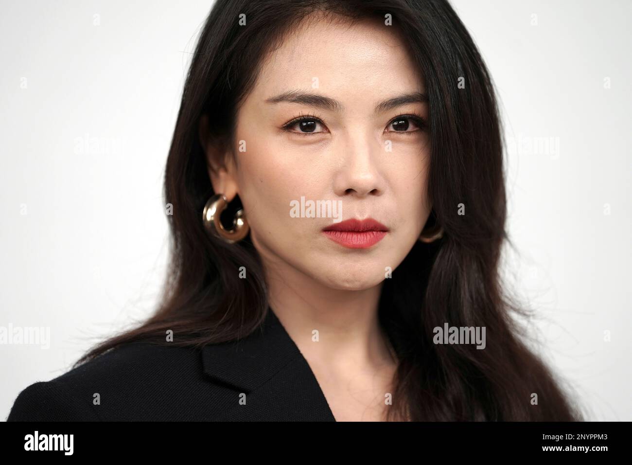 Liu Tao poses for photographers upon arrival at the Chloe Fall/Winter ...