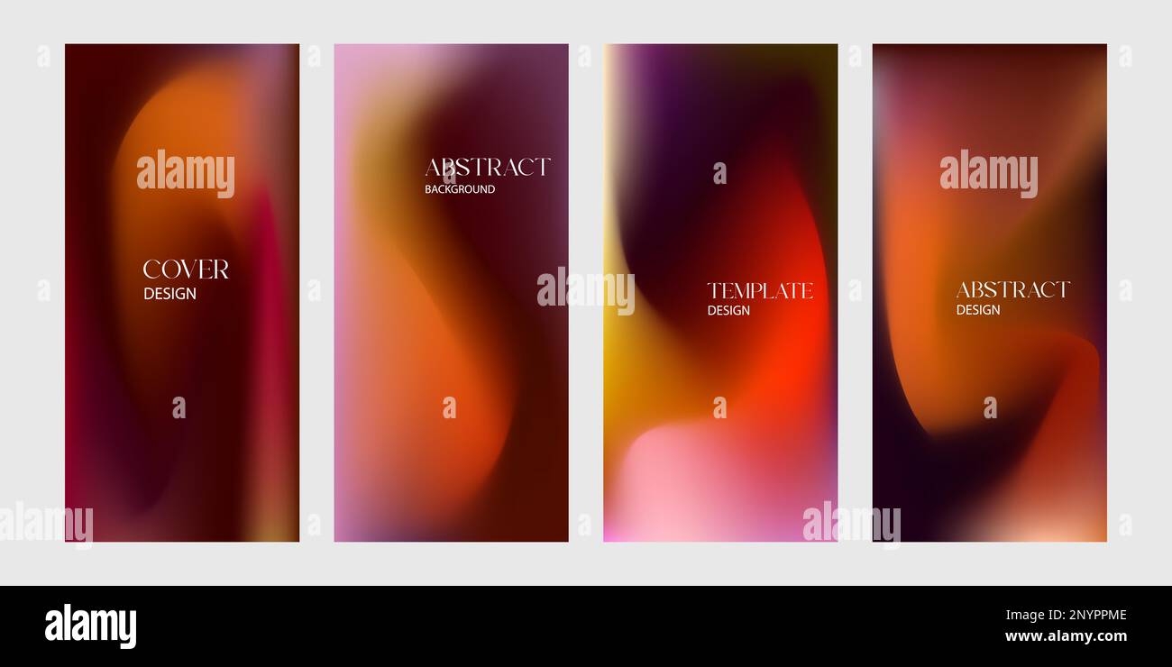 Collection of abstract background design template gradient dark red ...