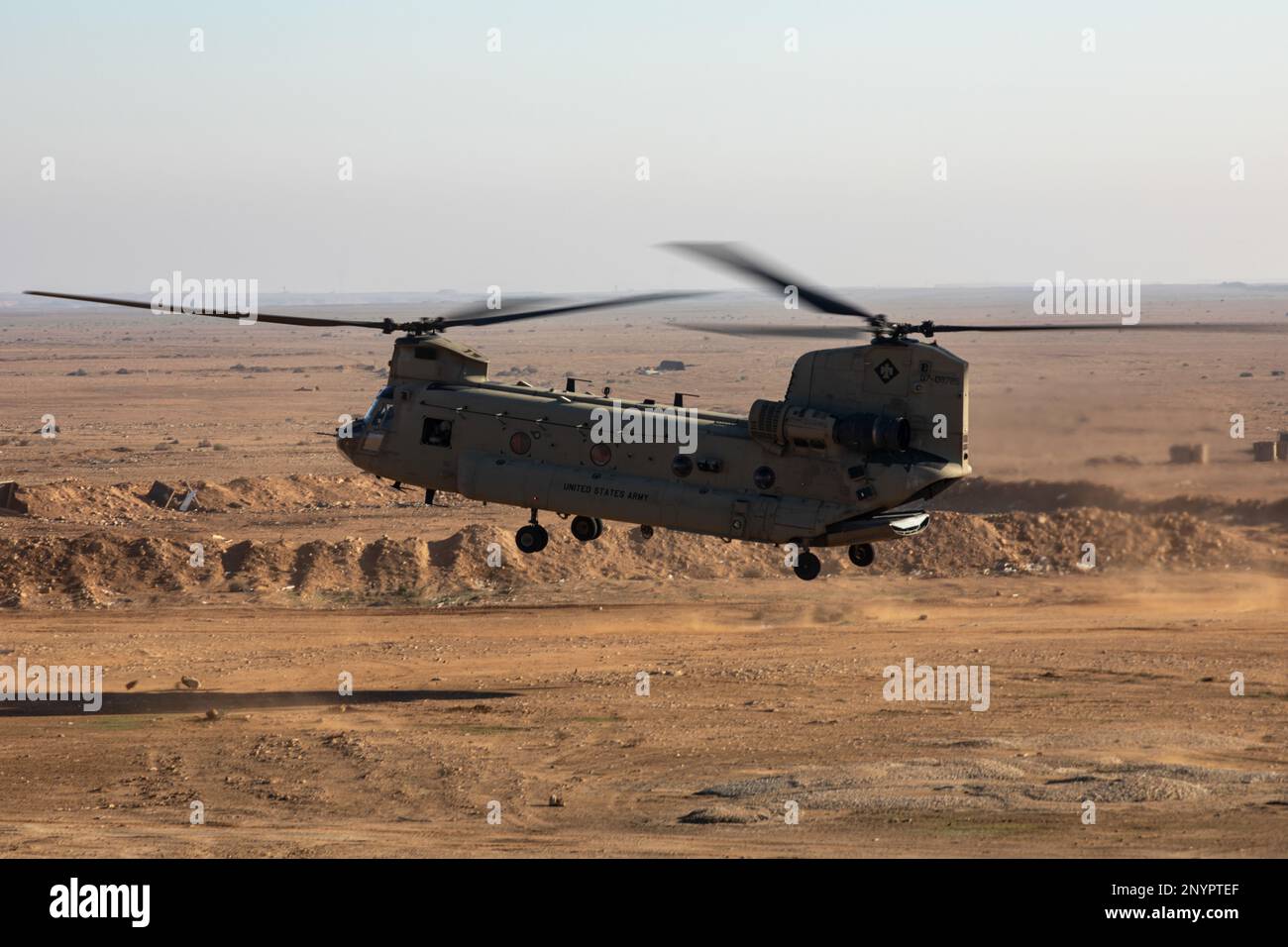 A CH-47 Chinook flown by U.S. Army pilots from 2nd Battalion, 149th ...