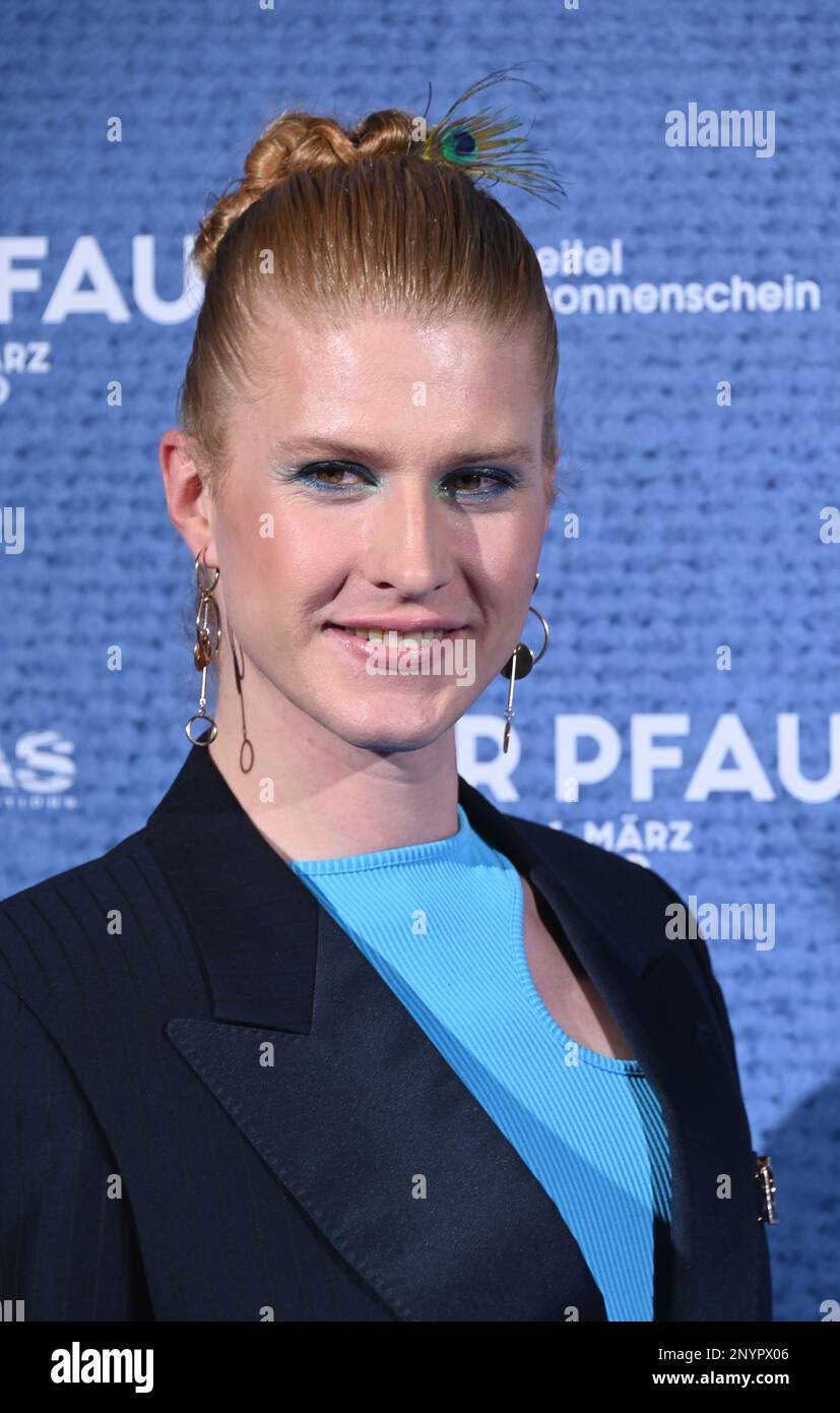 Cologne, Germany. 01st Mar, 2023. Model Alex Veit arrives at the ...