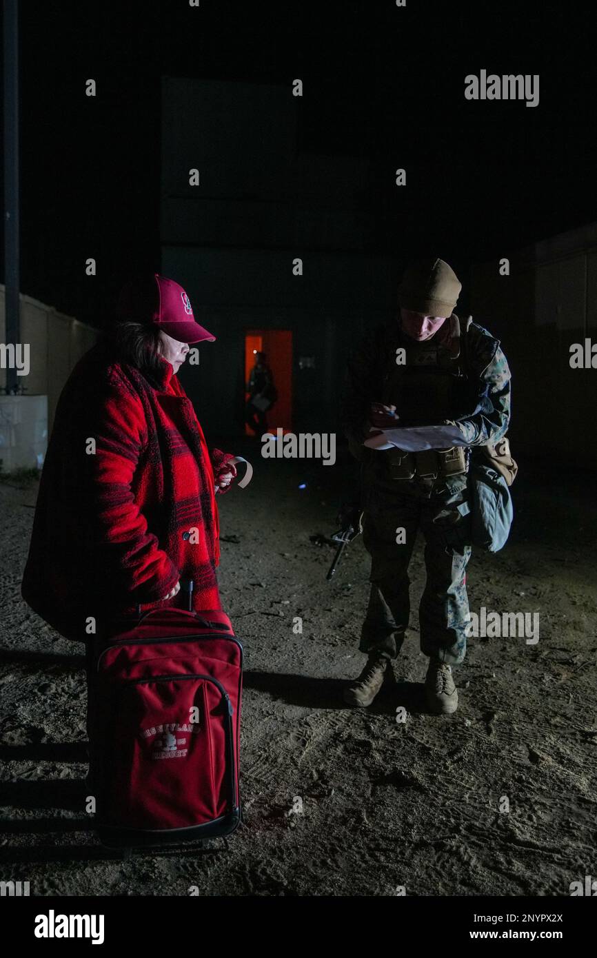 A U.S. Marine assigned to Combat Logistics Battalion 15, Combat ...