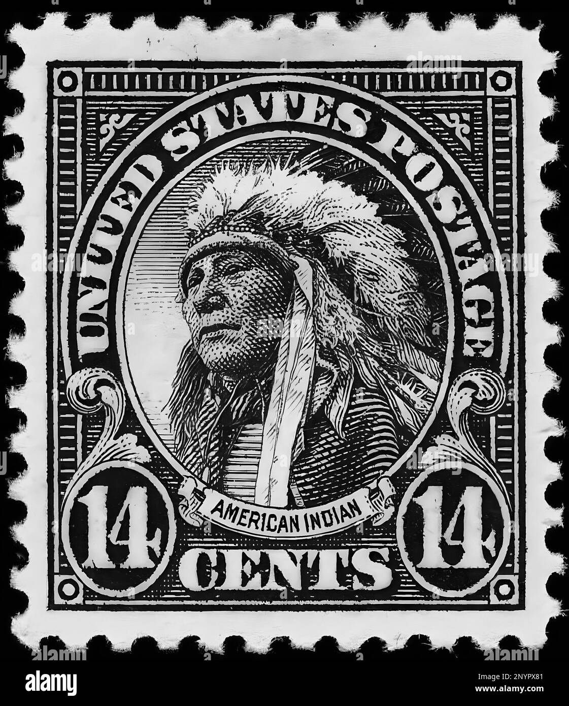 American postage stamp Black and White Stock Photos & Images - Alamy