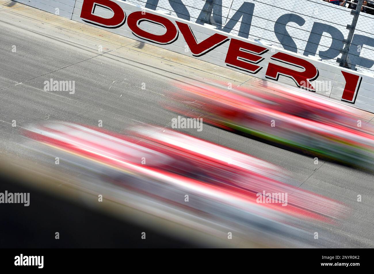 Dover signage during the NASCAR Monster Energy Cup Series AAA 400 race ...