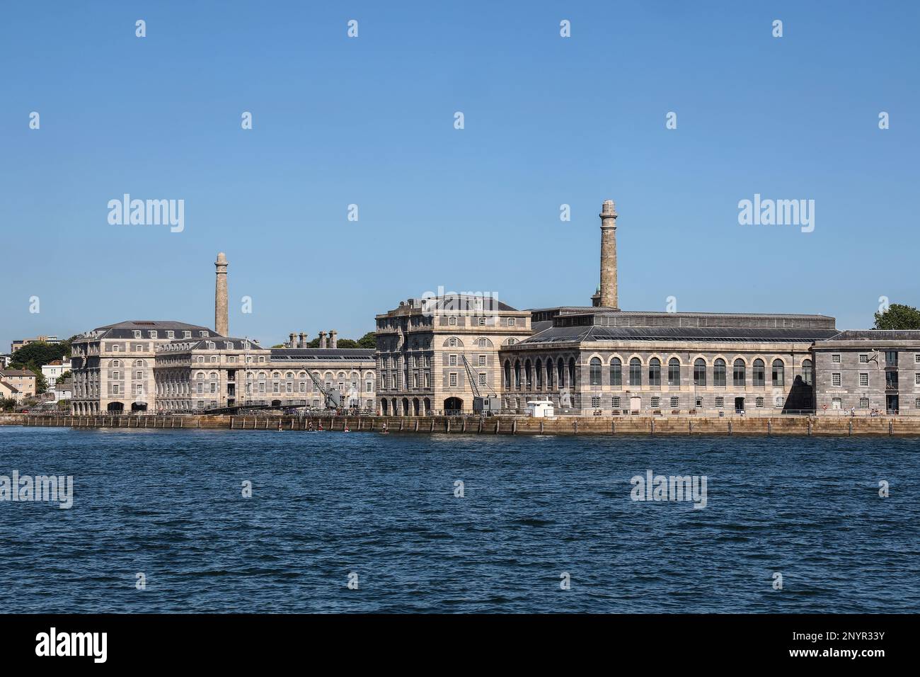 The Royal William Yard in Stonehouse Plymouth. Seen from the Hamoaze ...