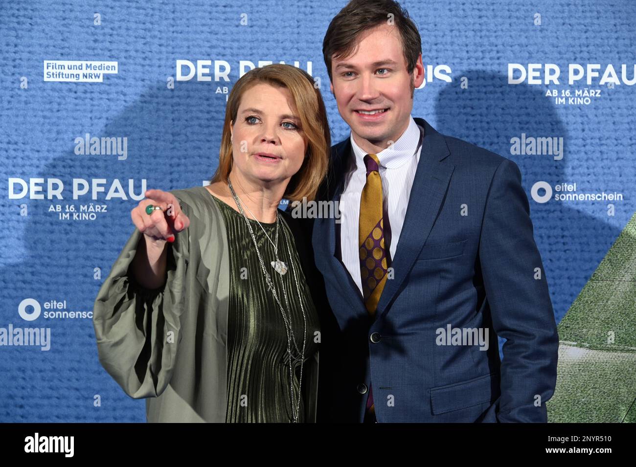 Cologne, Germany. 01st Mar, 2023. Actors Annette Frier and David Kross ...