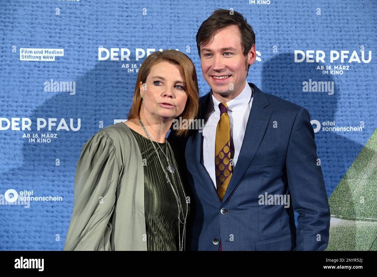 Cologne, Germany. 01st Mar, 2023. Actors Annette Frier and David Kross ...