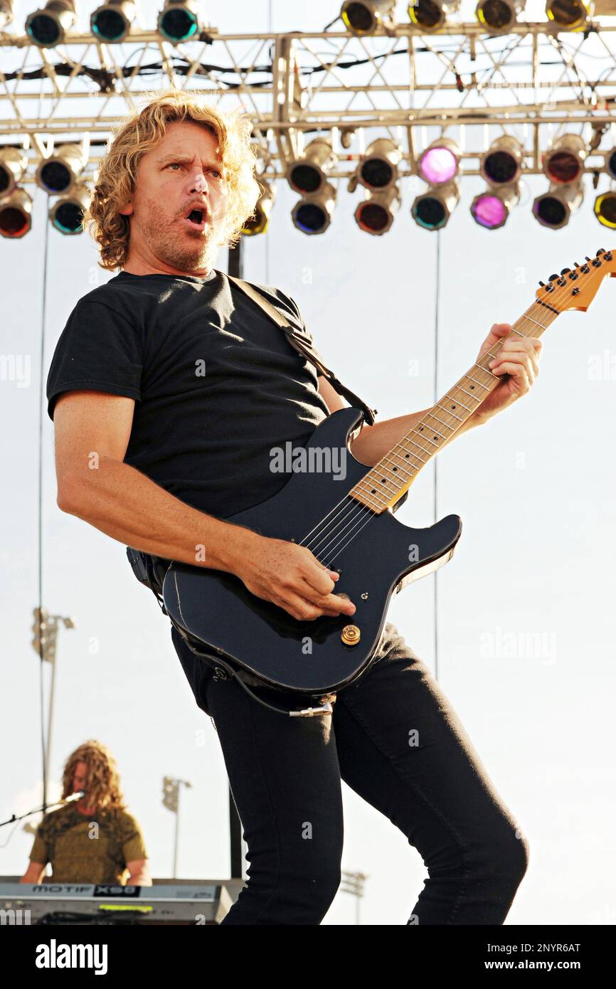 Danny Chauncey of 38 Special performs during the HullabaLOU Music ...