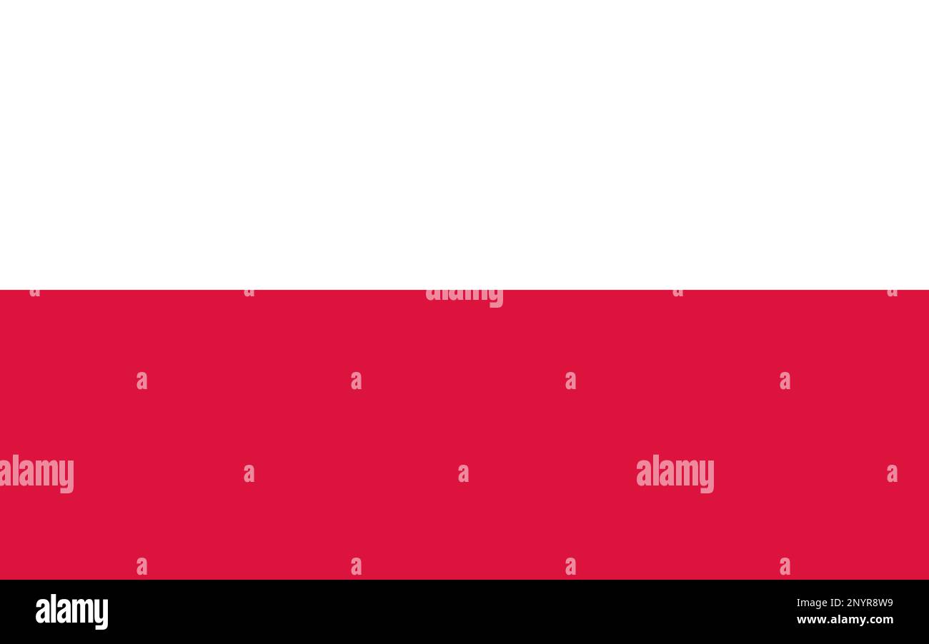National flag of the Republic of Poland Stock Photo - Alamy