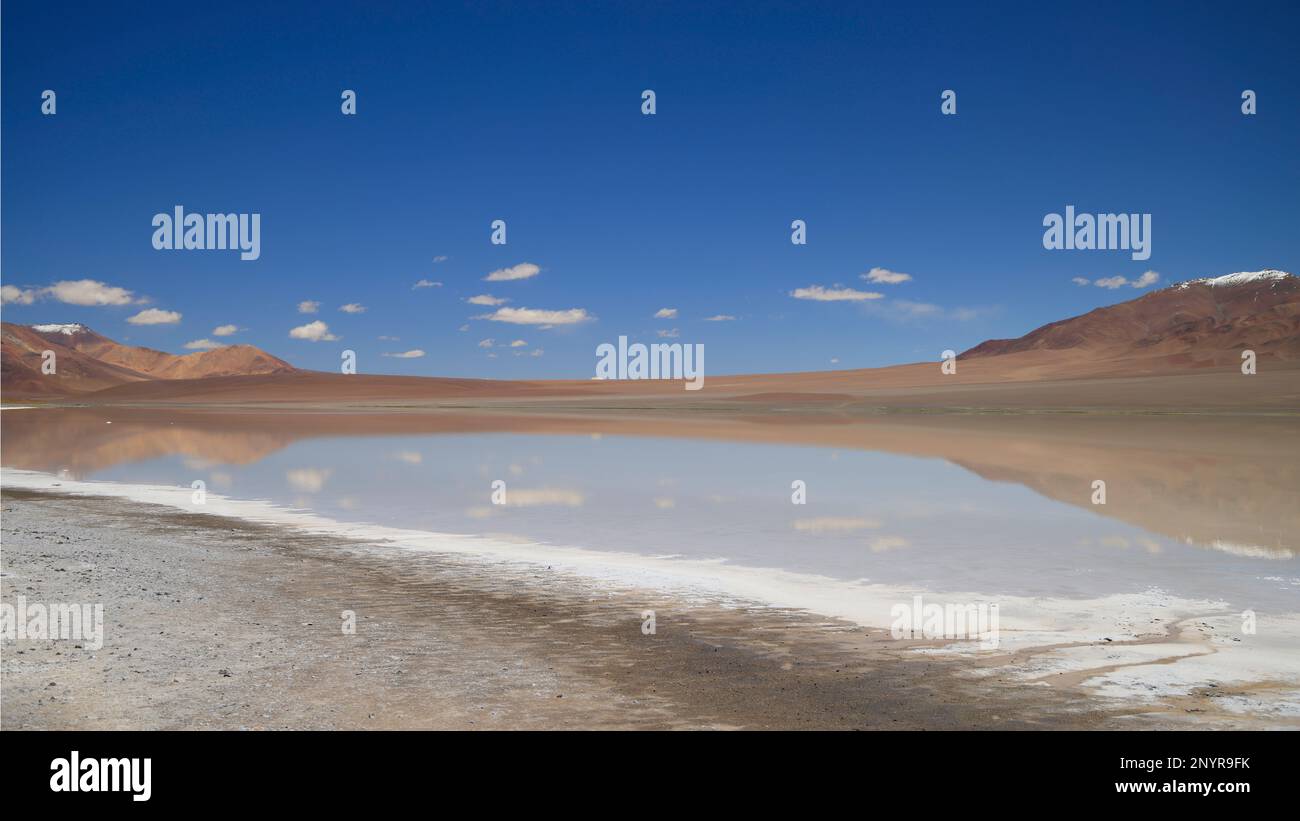 View of the diamond lagoon in the Puna Argentina Stock Photo - Alamy