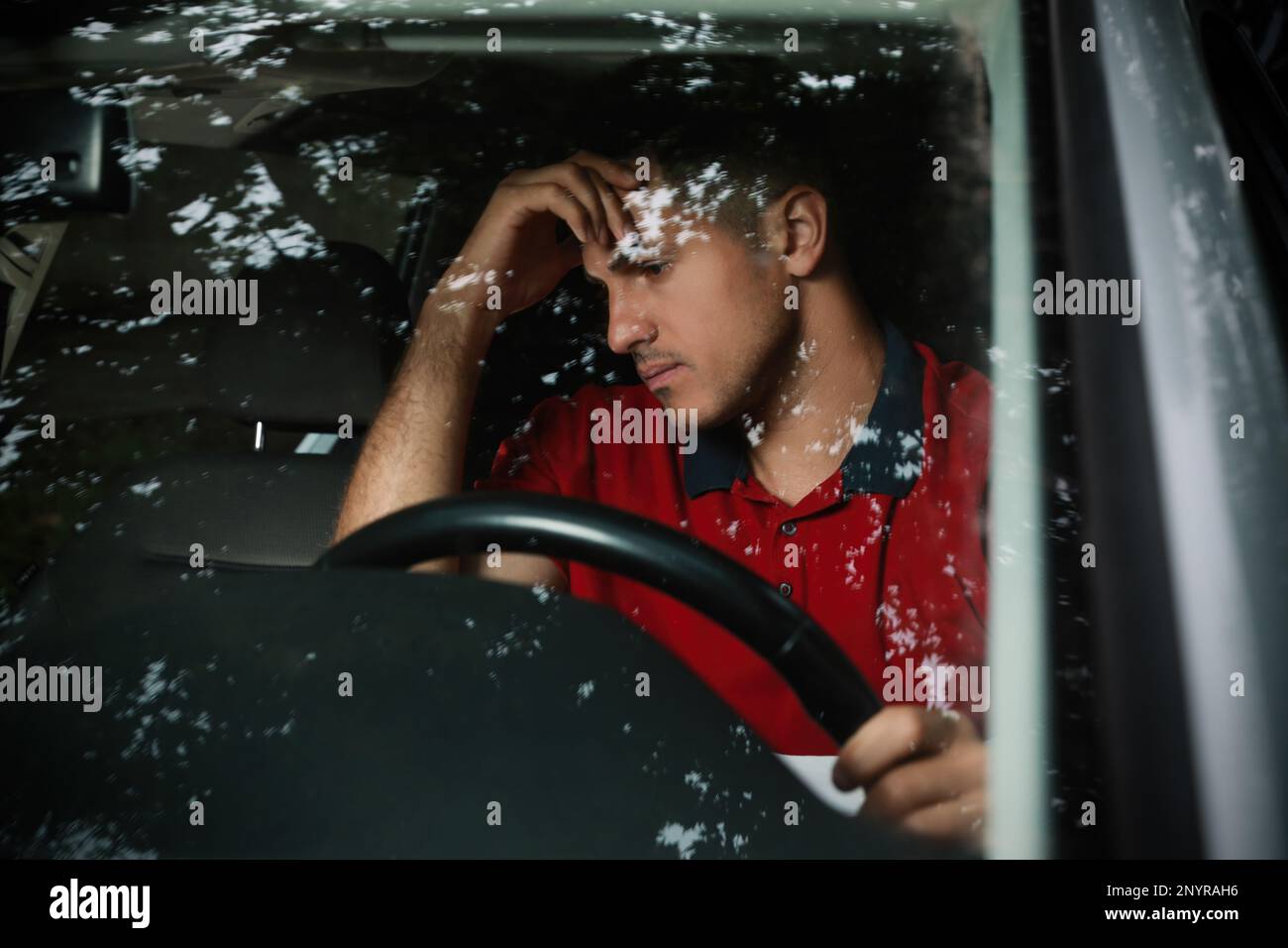 Through windshield accident hi-res stock photography and images - Alamy