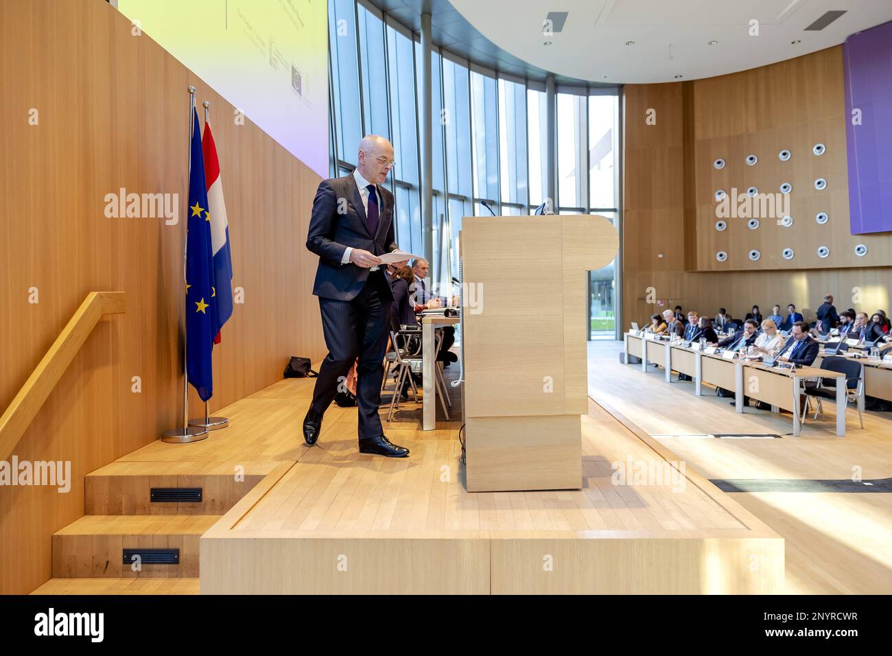 THE HAGUE - Jan Anthonie Bruijn, president of the Senate, during the ...