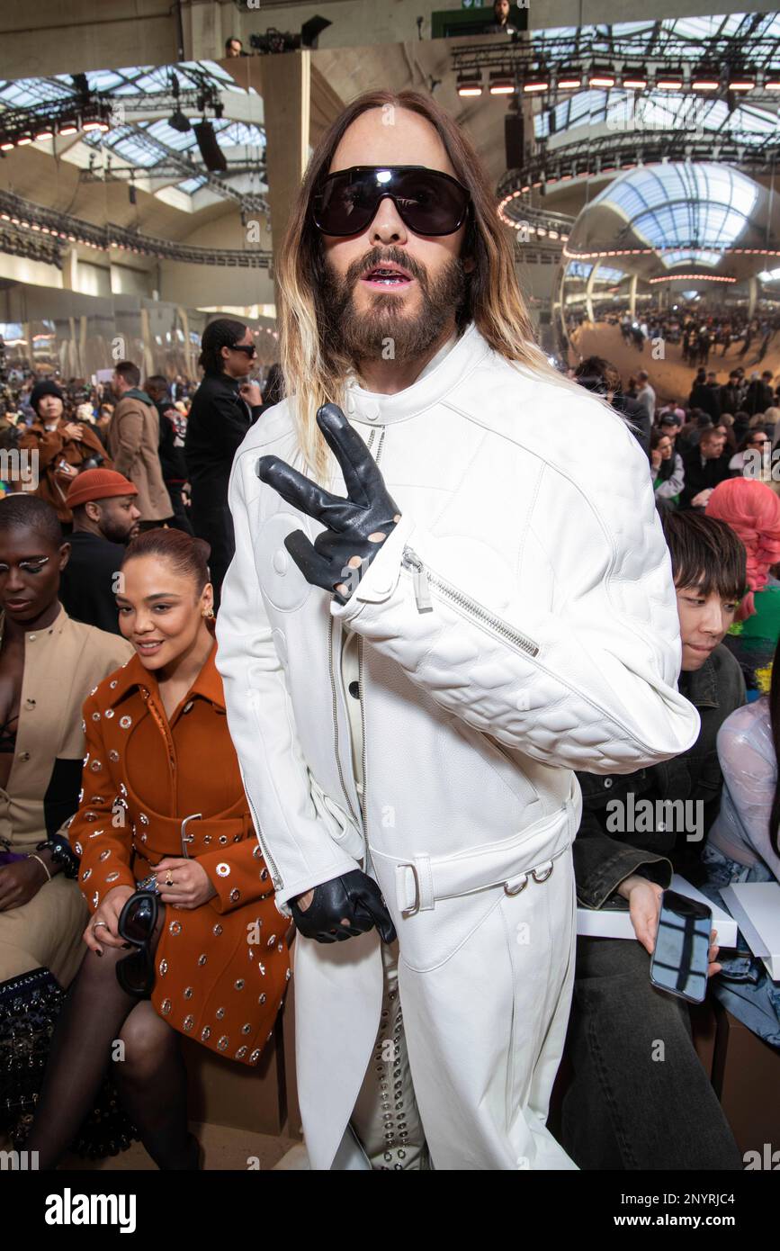 Jared Leto poses before the Off-White Fall/Winter 2023-2024 ready-to ...