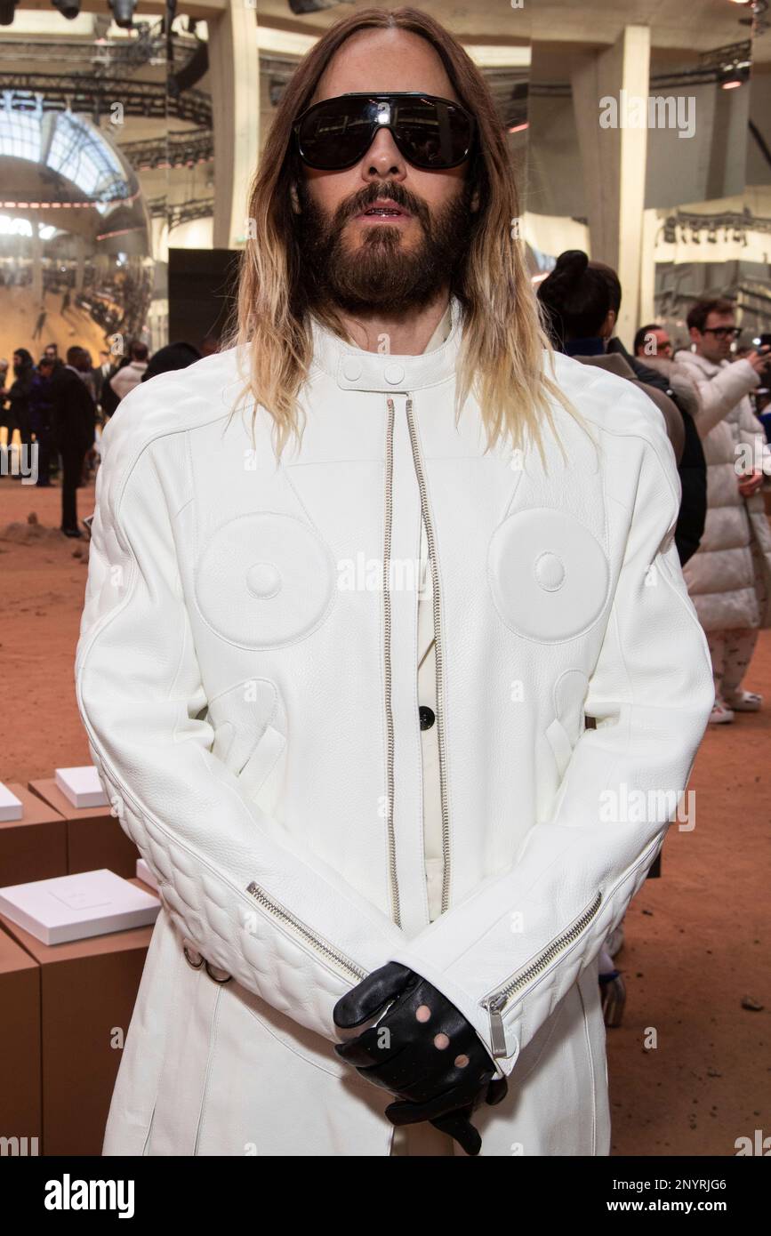 Jared Leto poses before the Off-White Fall/Winter 2023-2024 ready-to ...